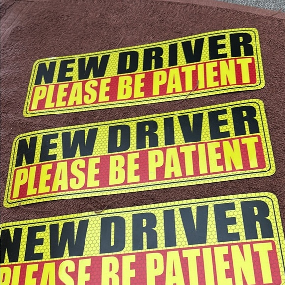 Other | New Driver Please Be Patient Bumper Stickers | Poshmark